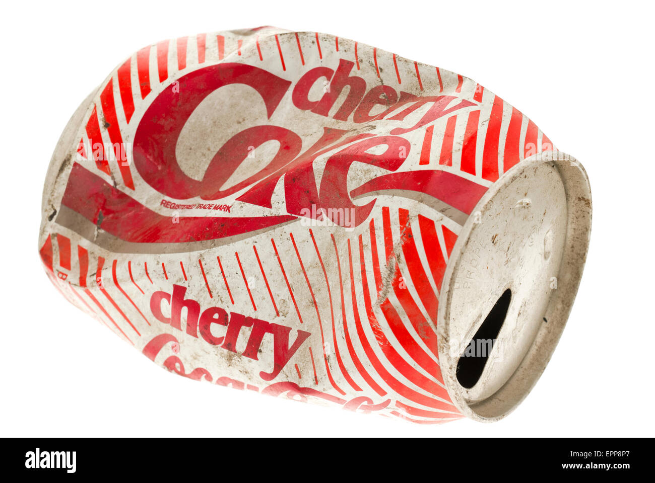 Empty Can of Cherry Coke Stock Photo - Alamy