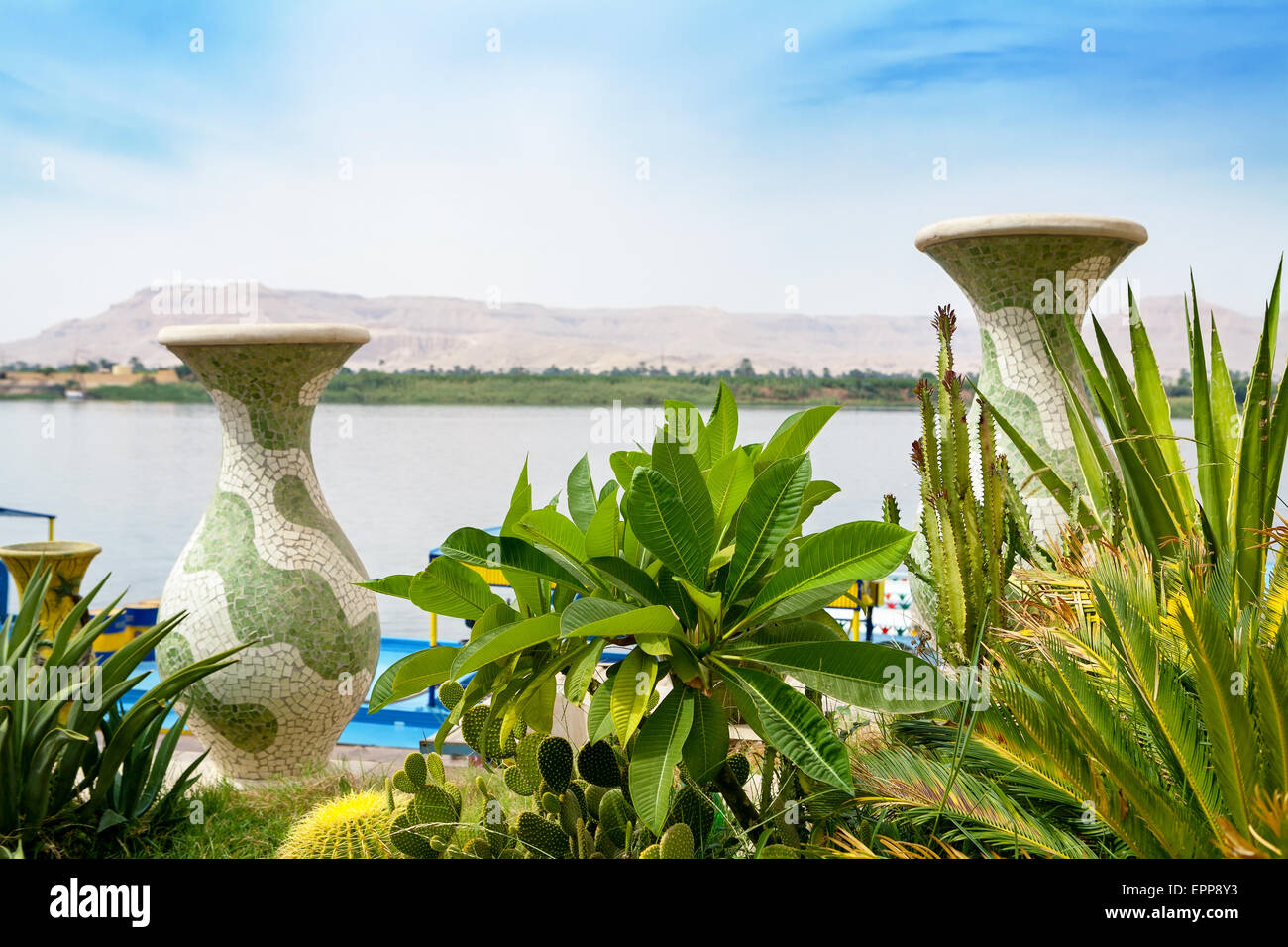 Nile River at Luxor. Egypt Stock Photo - Alamy