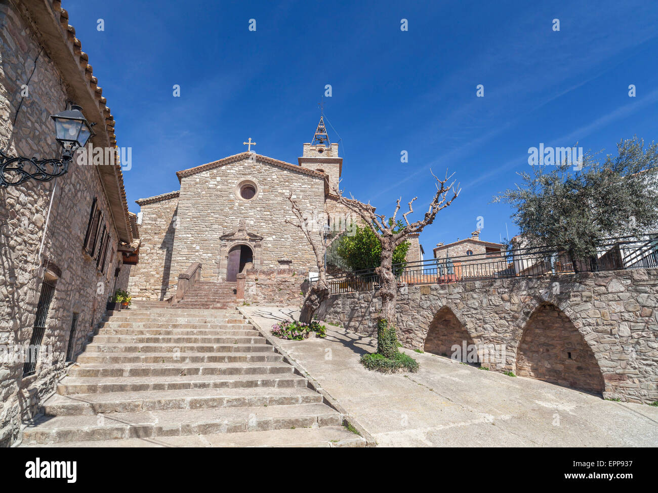 Santa Maria d´Oló,Catalonia,Spain Stock Photo - Alamy