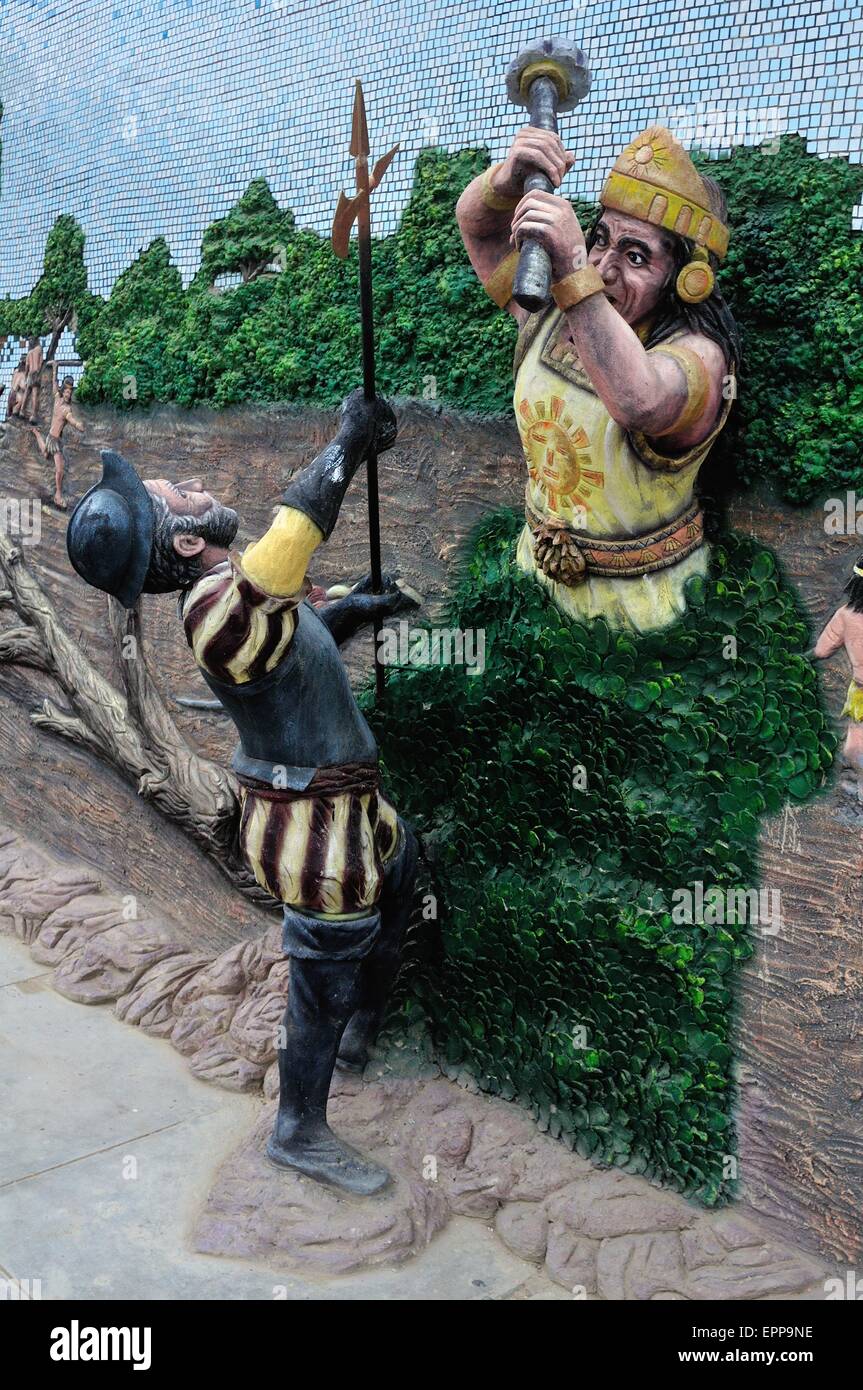 Monument to the Spanish Conquest in CORRALES. Department of Tumbes ...