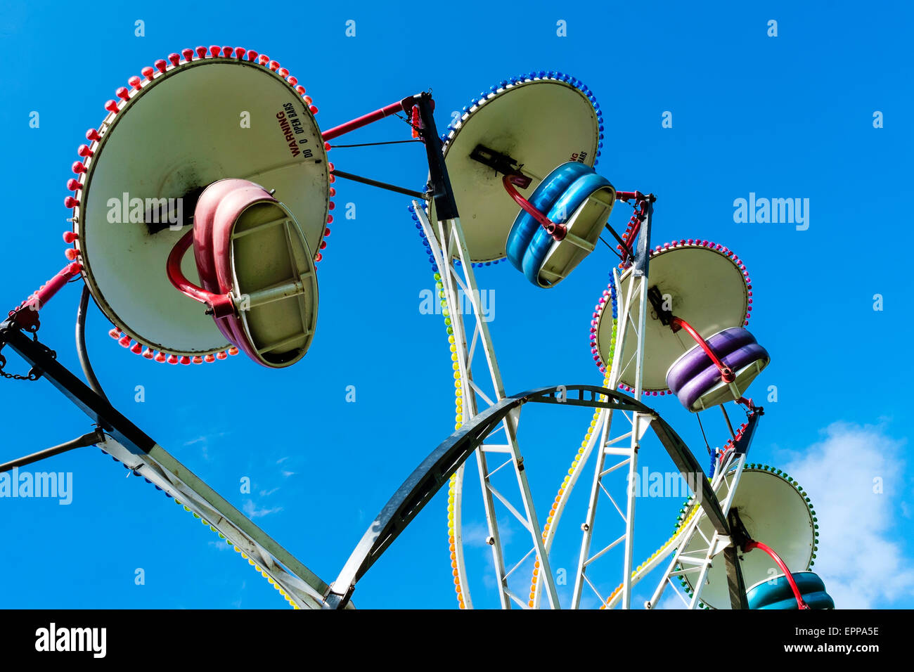 The Paratrooper ride at a local fairground (Southampton, England Stock ...
