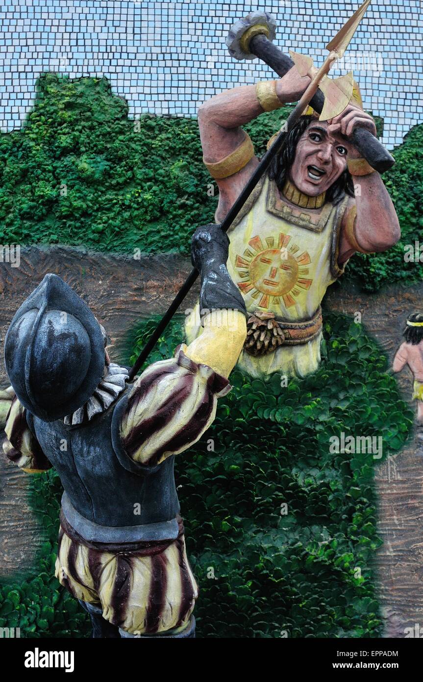 Monument to the Spanish Conquest in CORRALES. Department of Tumbes ...