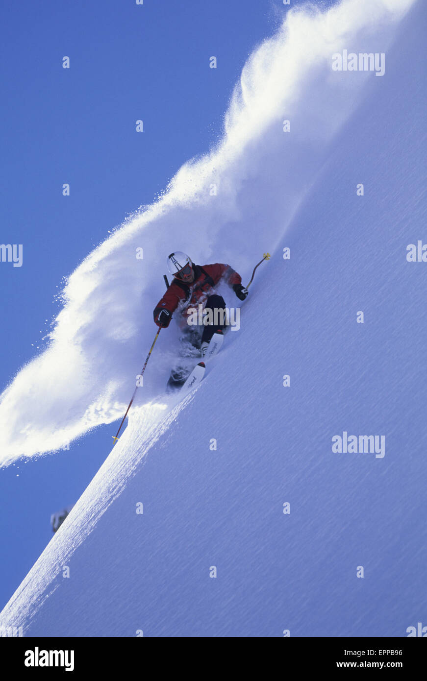 Powder skiing in ski hi-res stock photography and images - Alamy
