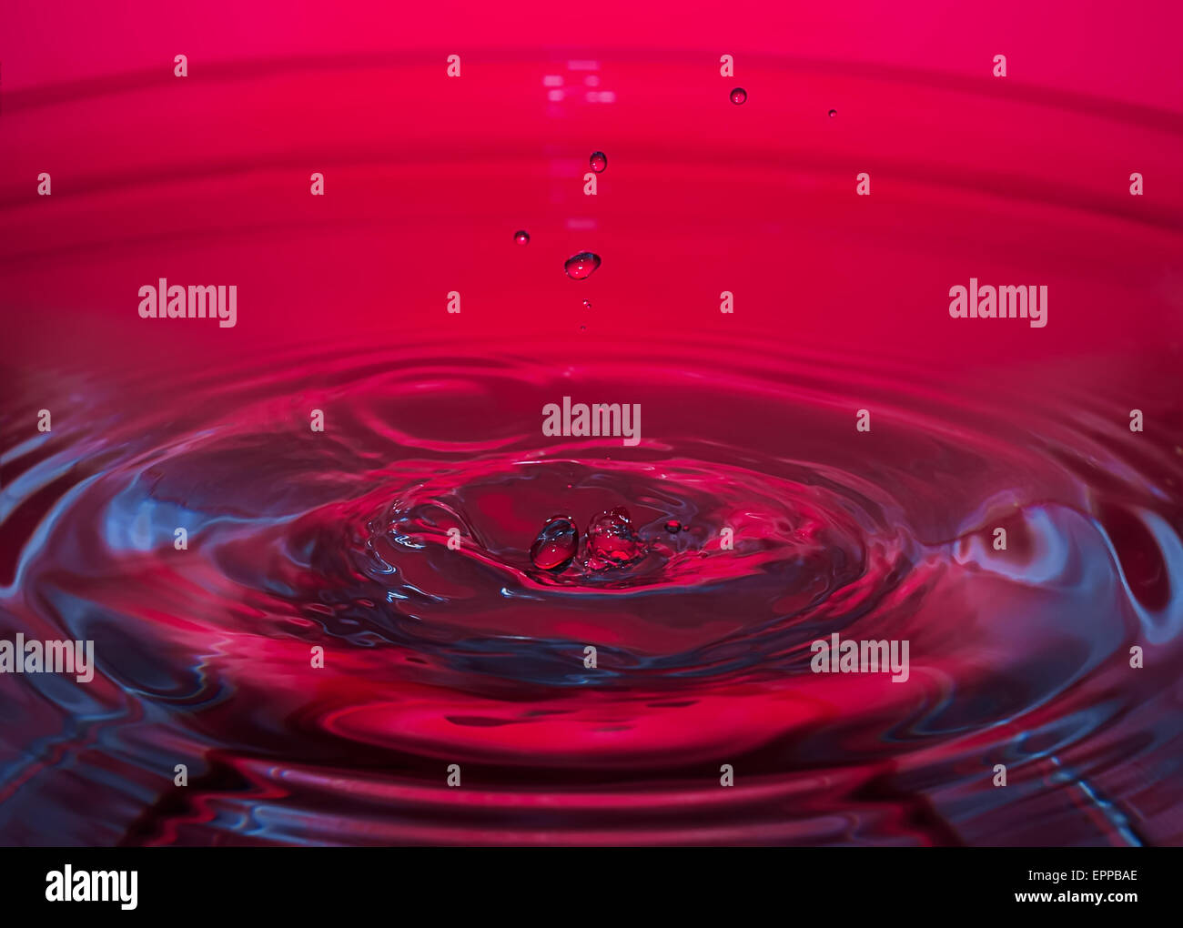 Water drops in color Stock Photo - Alamy