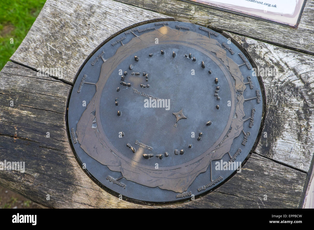Bronze model representing the ancient Castlerigg Stone Circle Stock ...