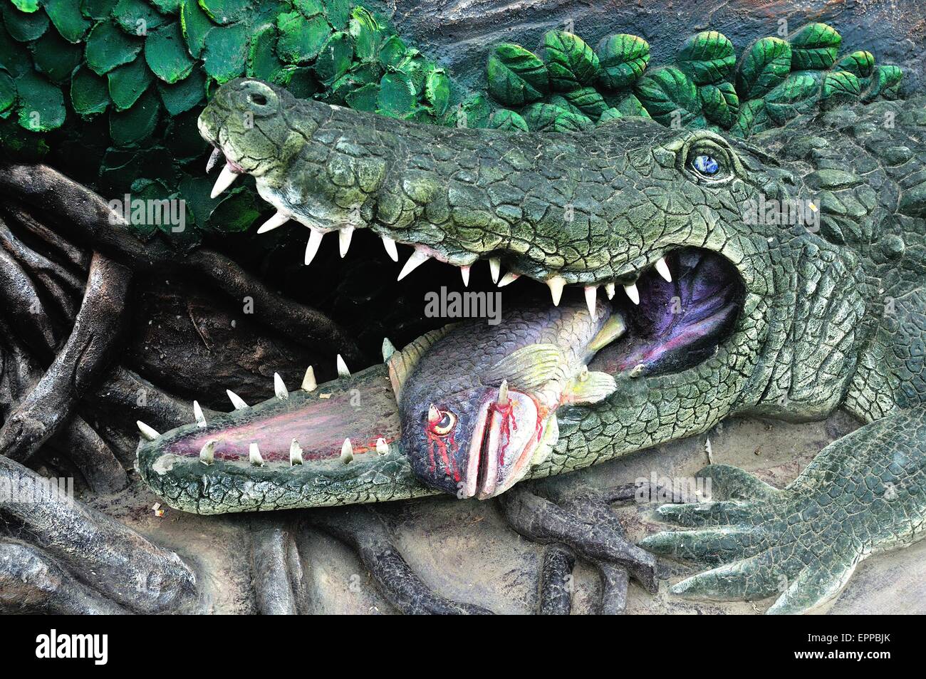 Crocodile - Monument to the Spanish Conquest in CORRALES. Department of ...