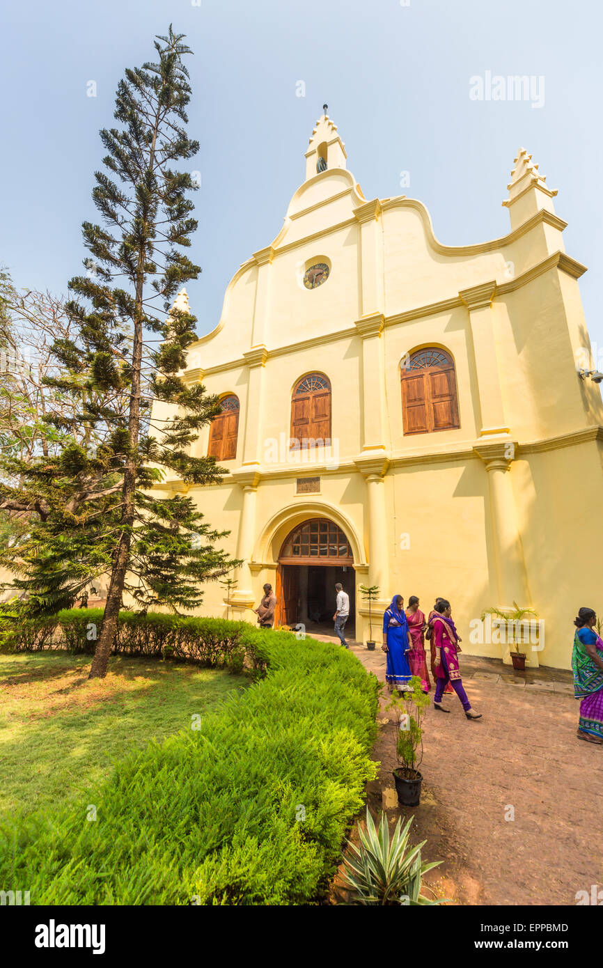 Cochin sightseeing: Exterior of St Francis Church, Fort Cochin, Kerala ...