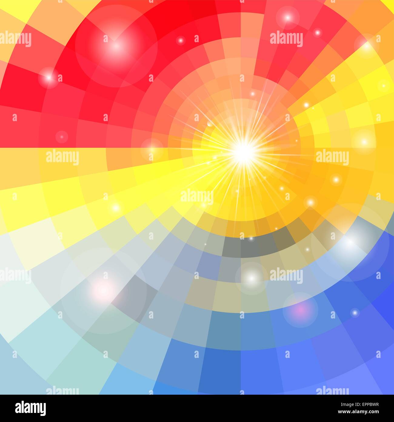 Abstract colorful background with sun Stock Vector Image & Art - Alamy