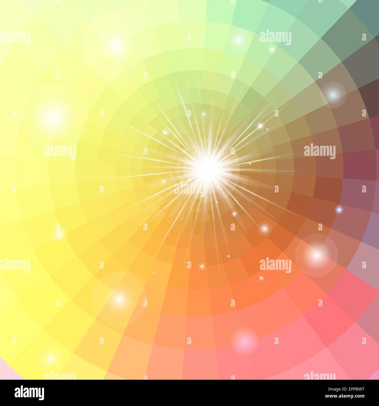 Abstract colorful background with sun Stock Vector Image & Art - Alamy