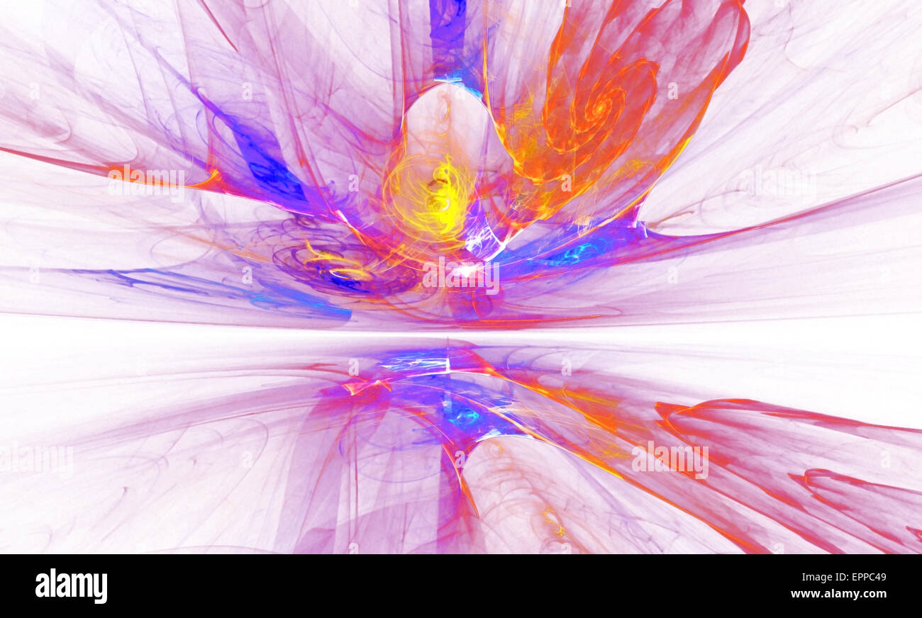 Mysterious alien form magnetic fields isolated on white sky Stock Photo ...