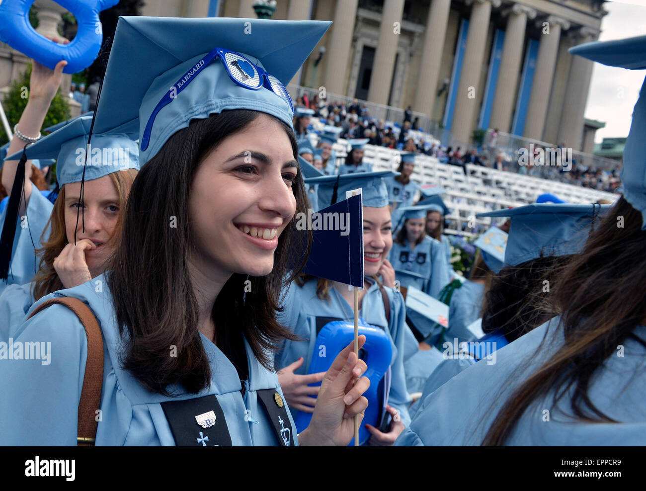 New York, USA. 20th May, 2015. Graduates of Columbia University attend ...
