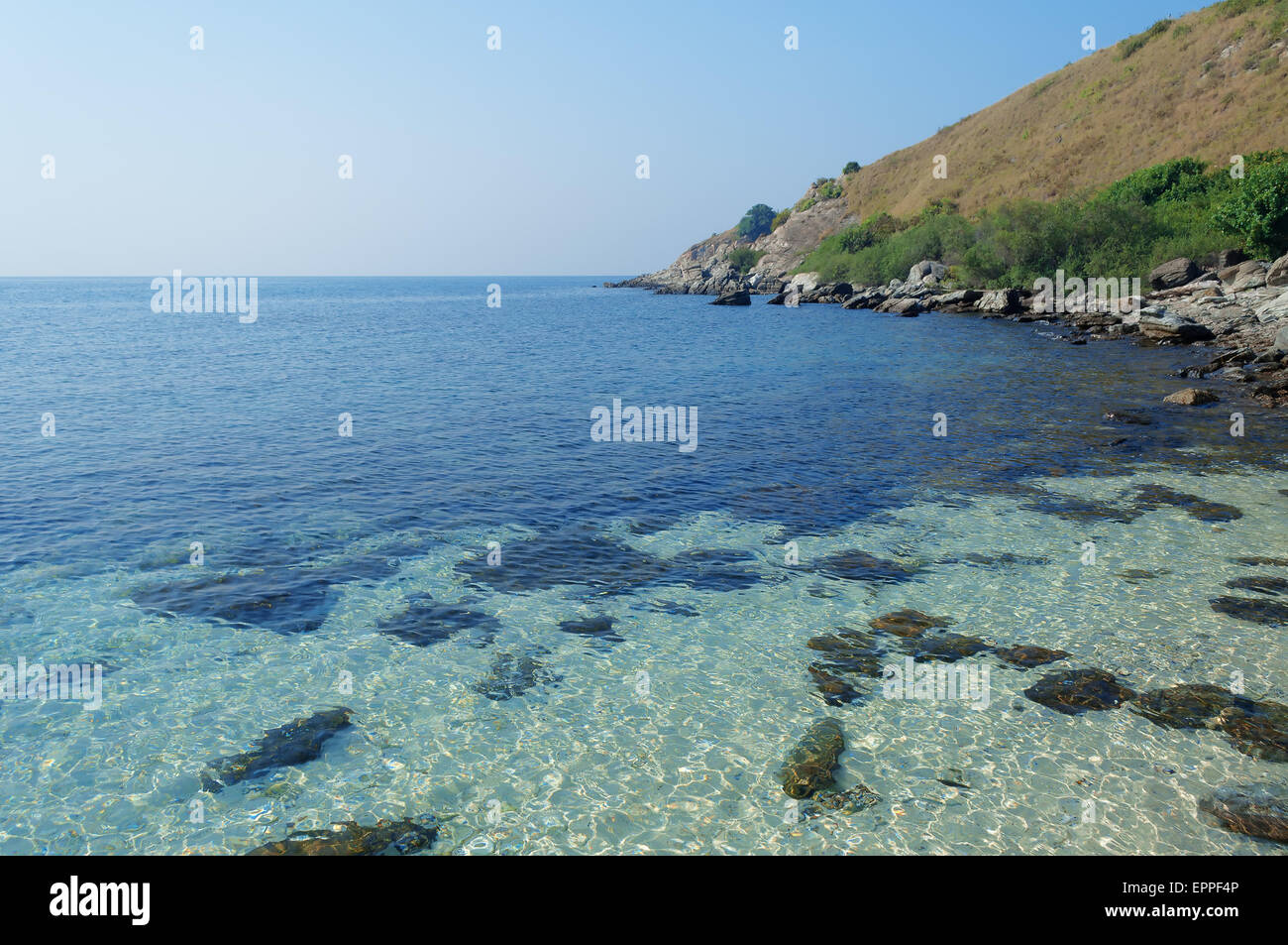 Beach on the desert island Koh Rin. Pattaya. Thailand Stock Photo - Alamy