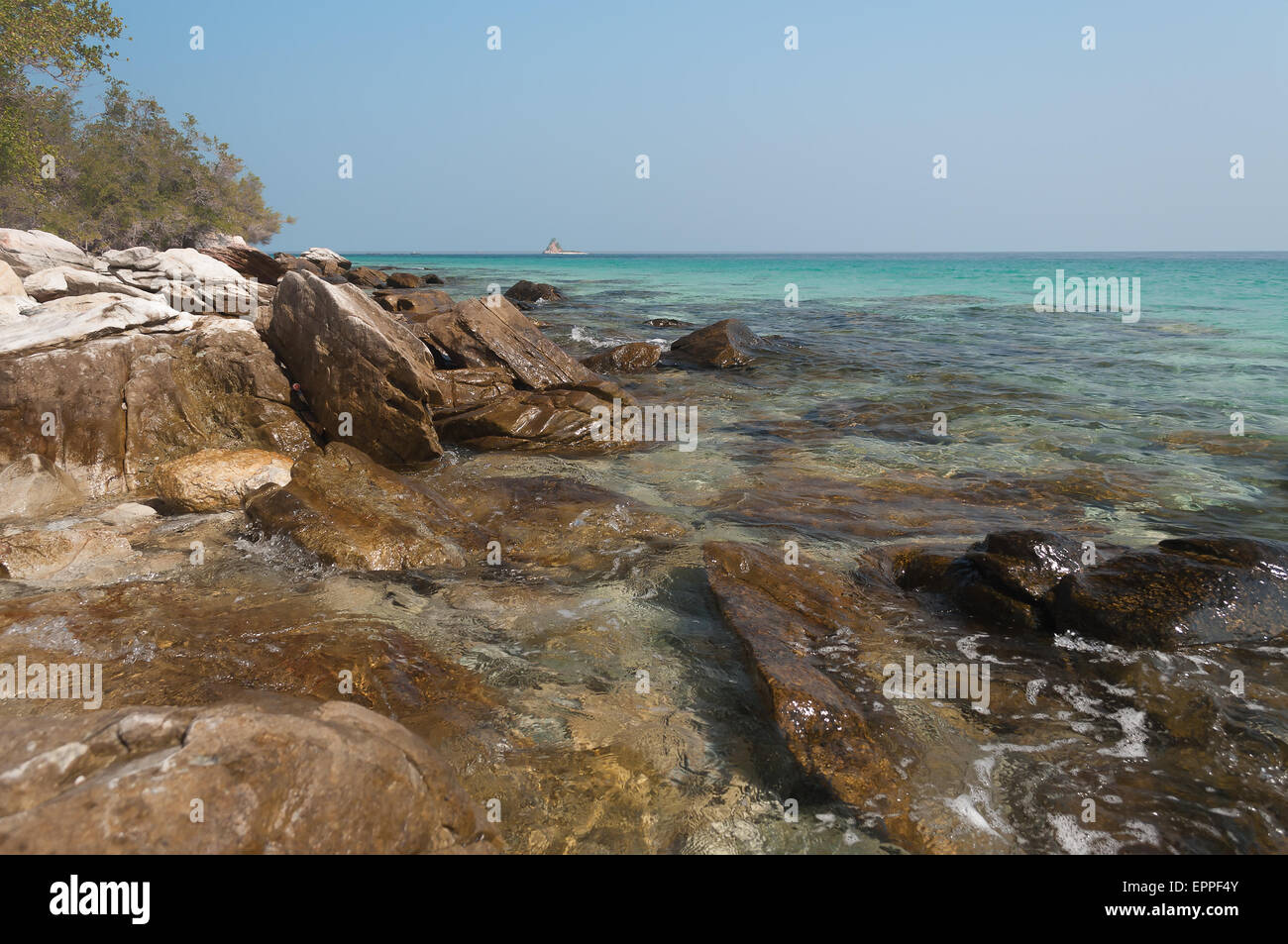 Beach on the desert island Koh Rin. Pattaya. Thailand Stock Photo - Alamy