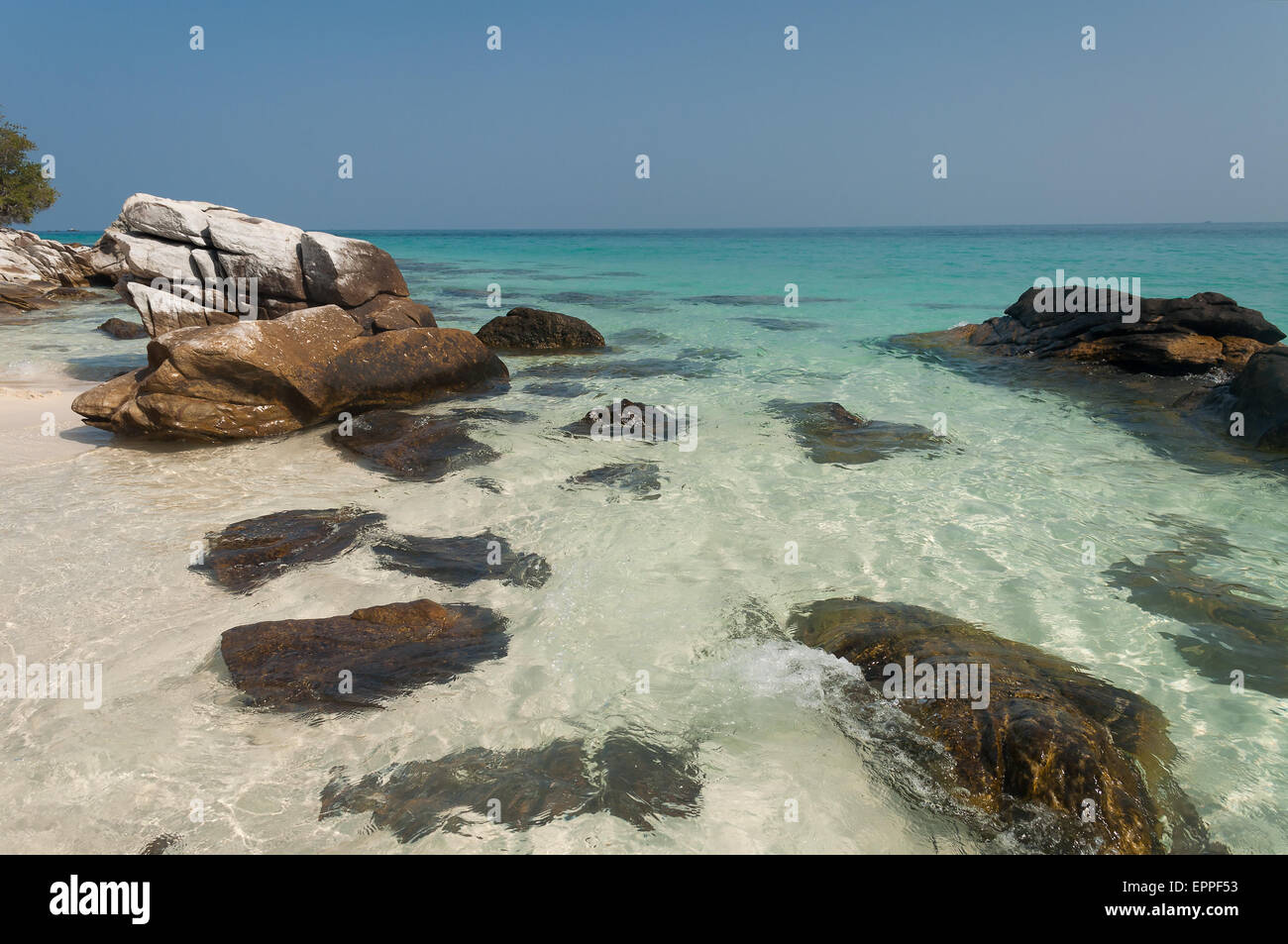 Beach on the desert island Koh Rin. Pattaya. Thailand Stock Photo - Alamy