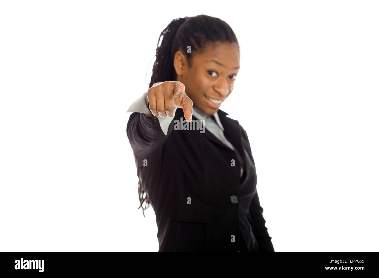 Model isolated on plain background in studio Stock Photo - Alamy