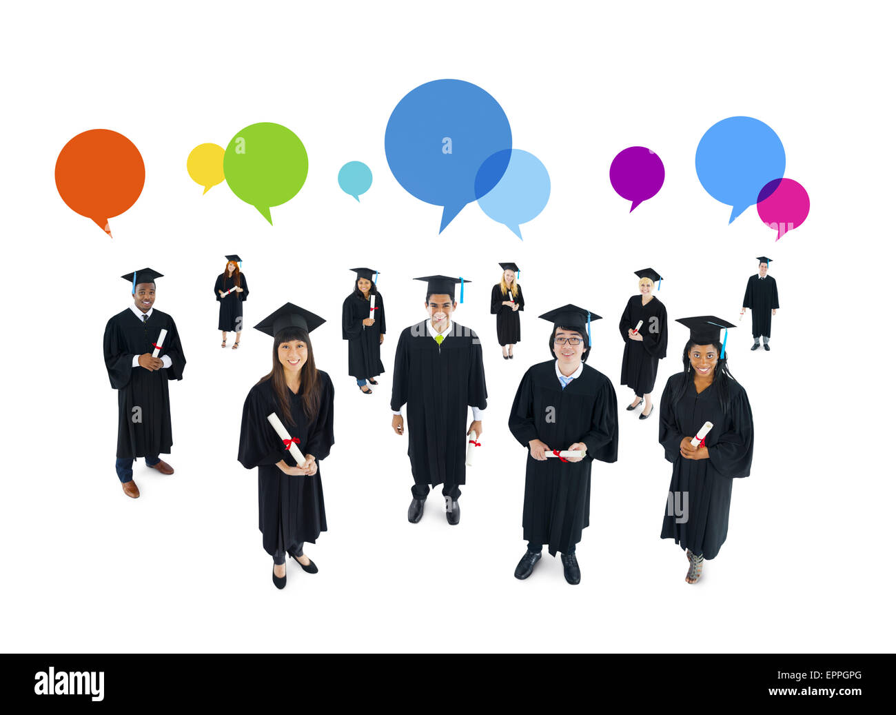 University students people graduation Cut Out Stock Images & Pictures ...