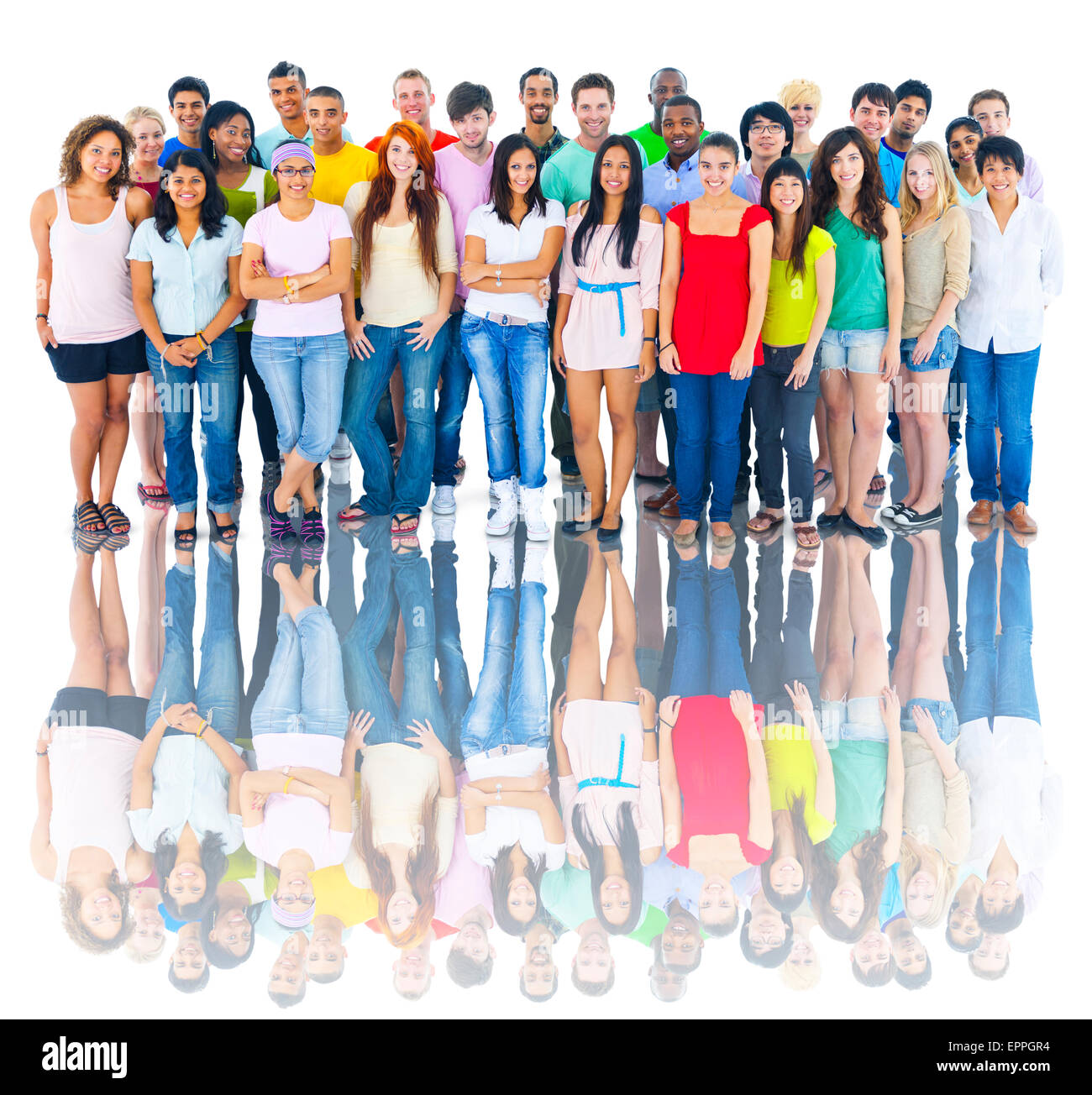 Large group young people hi-res stock photography and images - Alamy