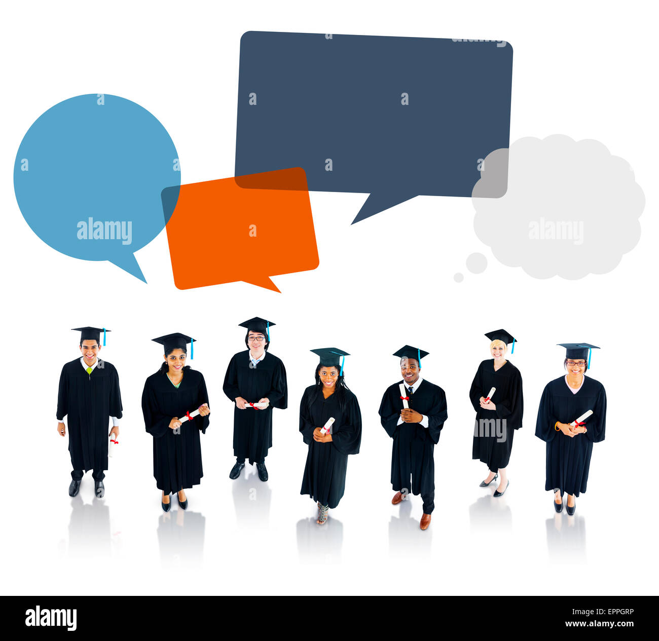 Group Of Students After Graduation High Resolution Stock Photography ...
