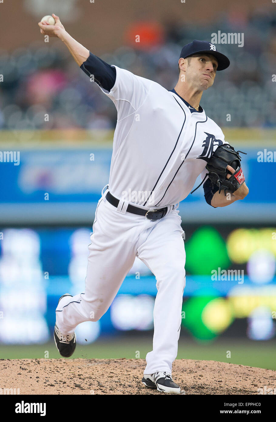 Detroit, Michigan, USA. 20th May, 2015. Detroit Tigers pitcher Shane ...