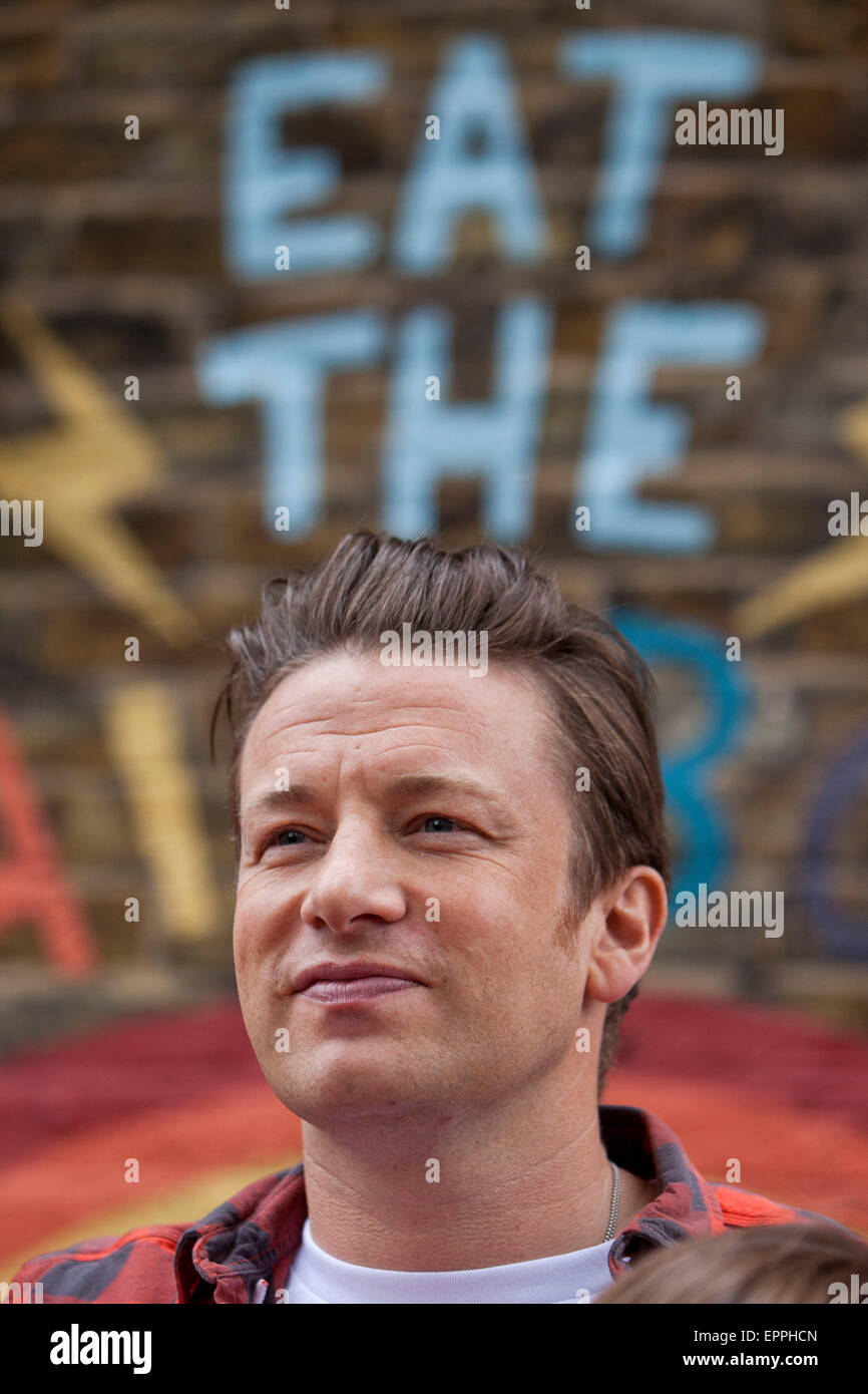 London, Britain. 15th May, 2015. Jamie Oliver, British chef, TV host ...