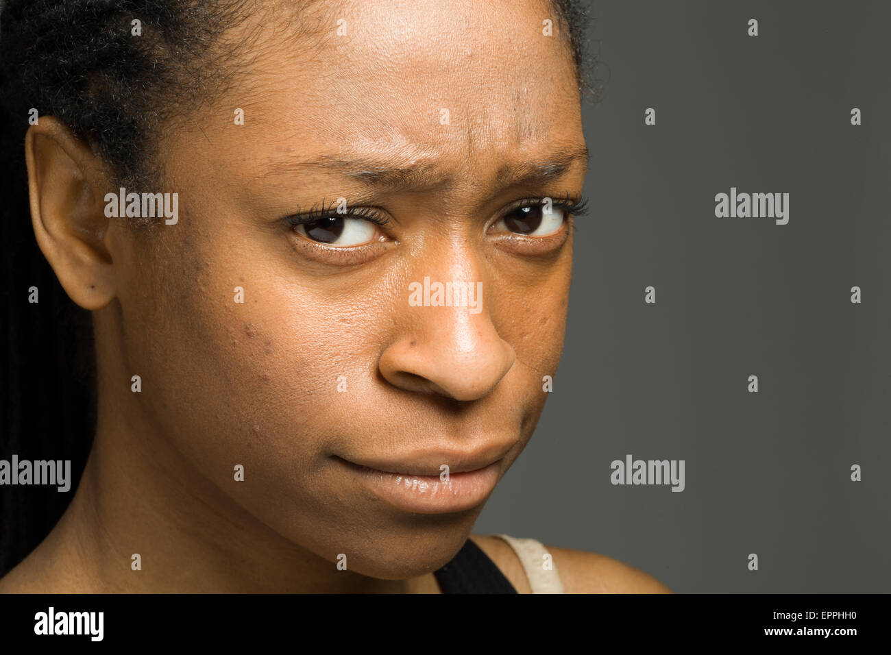 Model isolated on plain background in studio Stock Photo - Alamy