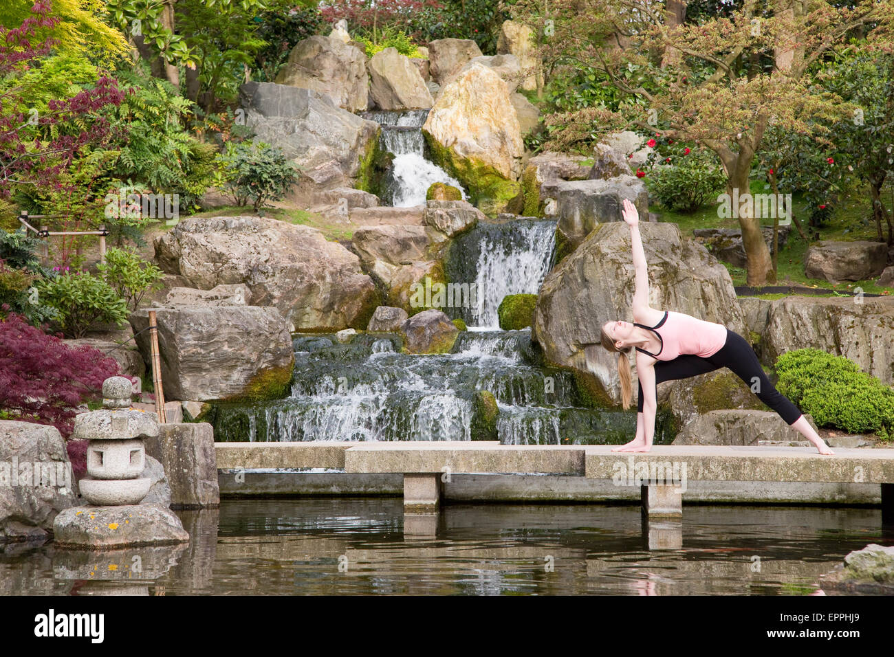 Beautiful scenery woman exercise hi-res stock photography and images ...