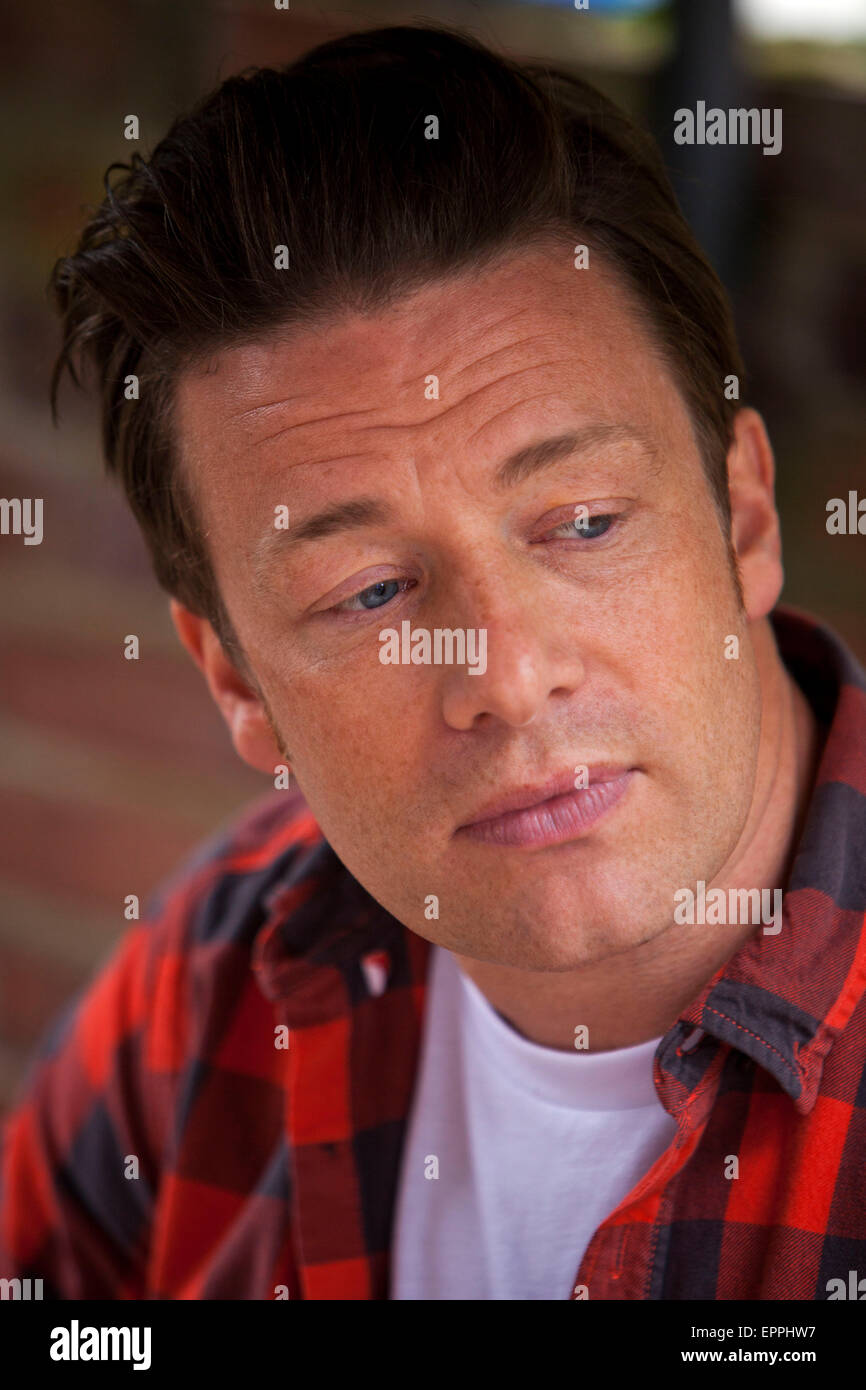 London, Britain. 15th May, 2015. Jamie Oliver, British chef, TV host ...