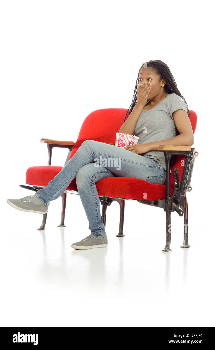 Model isolated on plain background in studio Stock Photo - Alamy