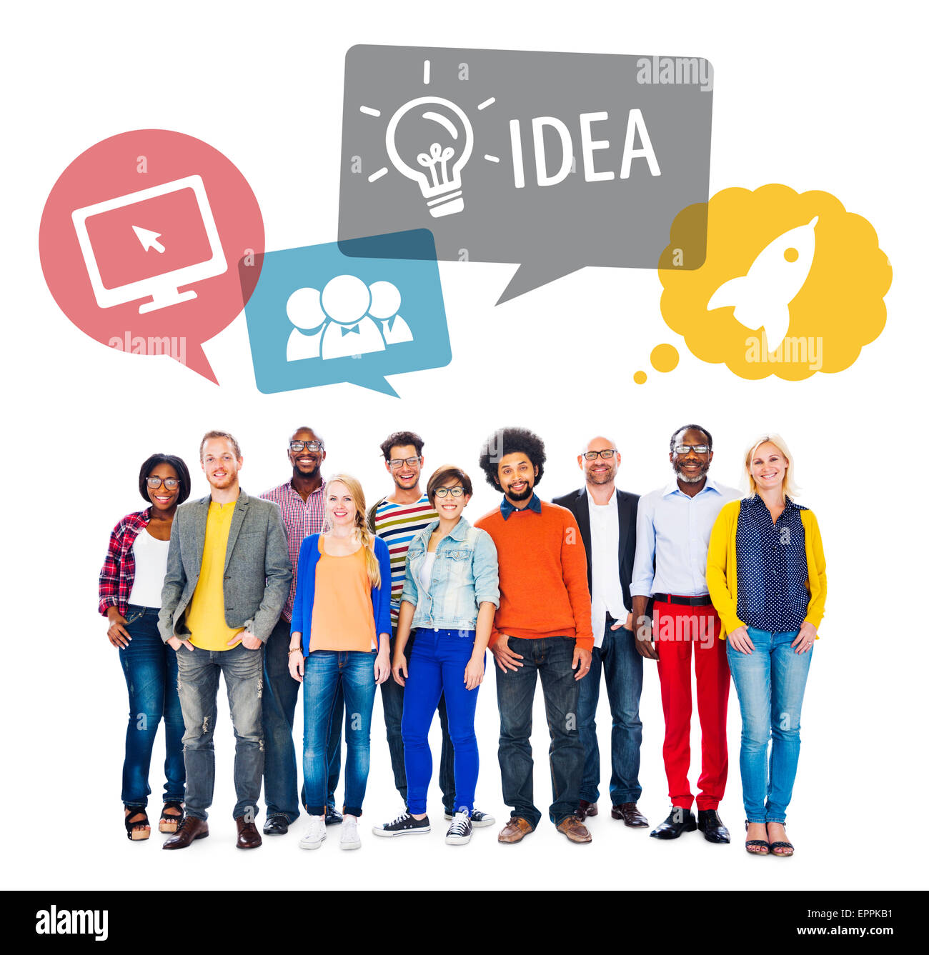 Diverse People and Idea Concept Stock Photo - Alamy