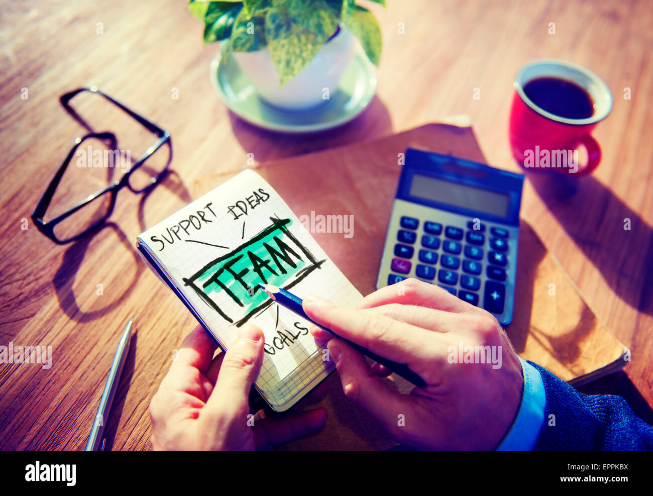 Team Accounting Working Office Cooperation Connection Group Concept ...