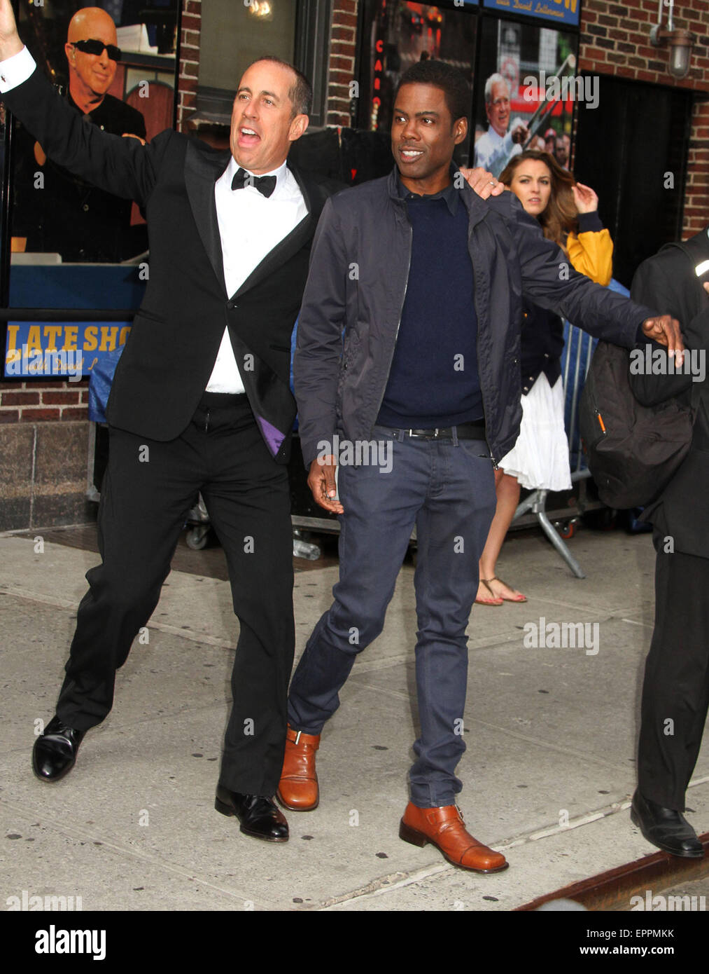 New York, New York, USA. 20th May, 2015. Comedians JERRY SEINFELD and ...