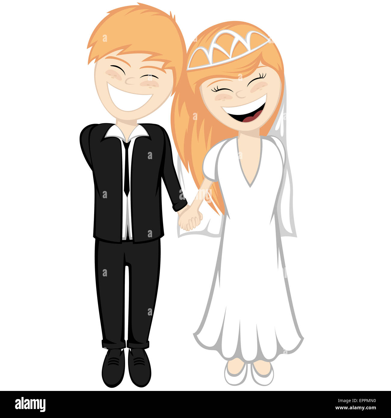 Drawing couple laughing together vector hi-res stock photography and ...
