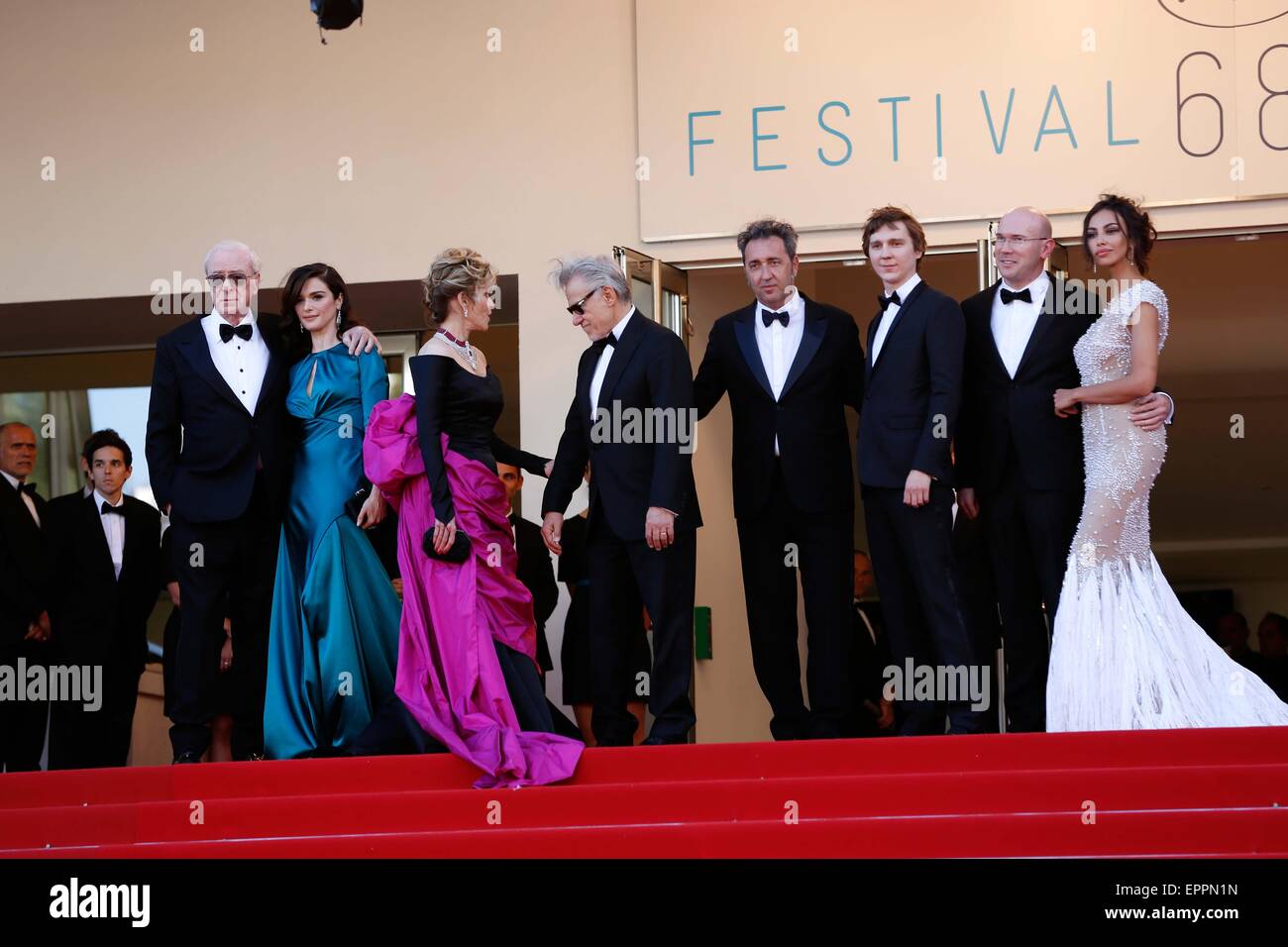 Cannes, France. 20th May, 2015. (L-R) Michael Caine, Rachel Weisz, Jane ...