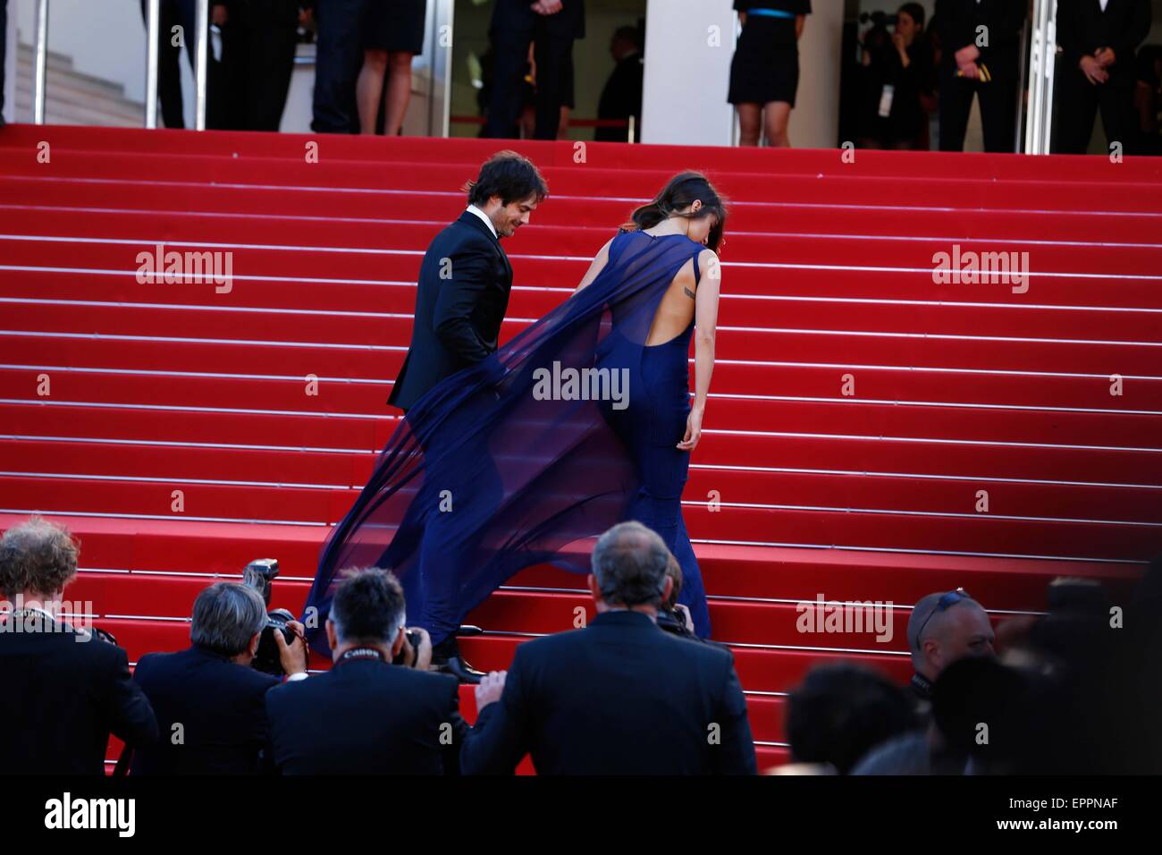 Cannes, France. 20th May, 2015. Nikki Reed, Ian Somerhalder .premiere ...