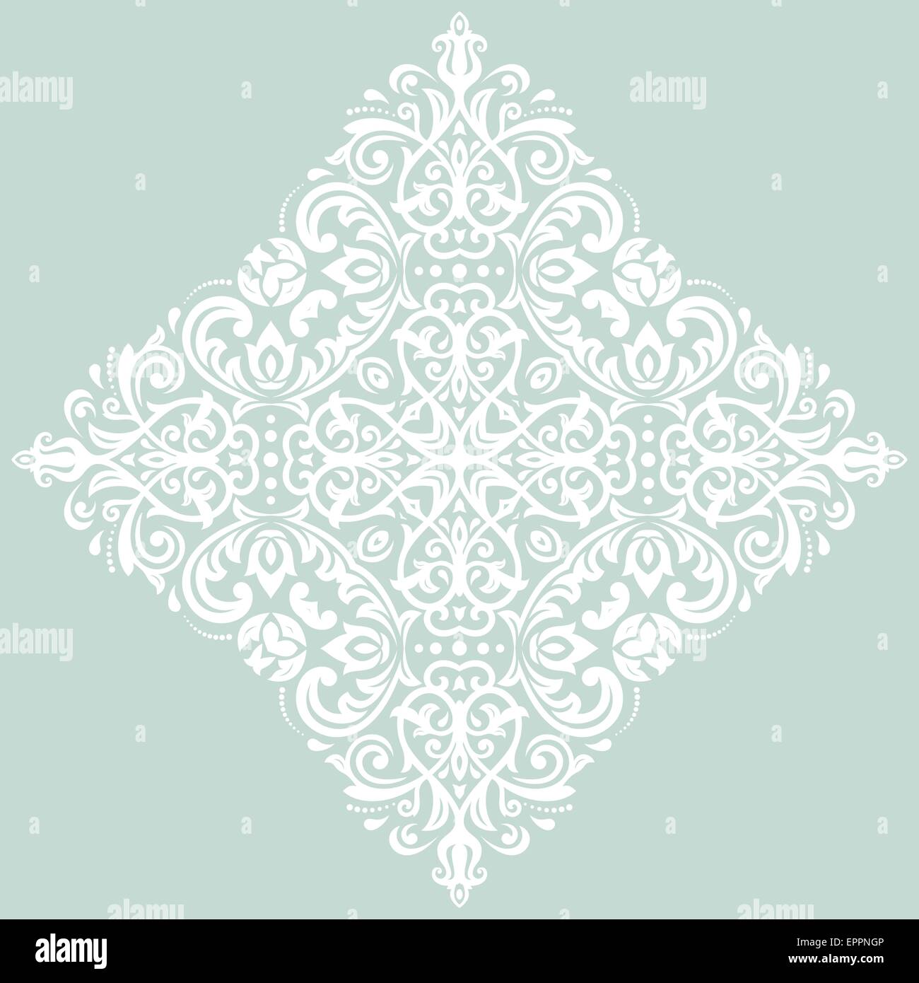 Damask Vector Orient Pattern Stock Vector Image & Art - Alamy