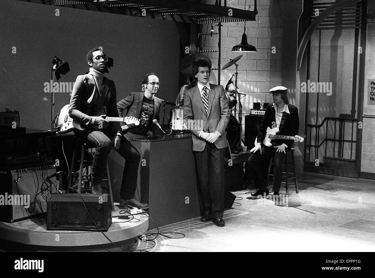 Paul shaffer david letterman 1980s hi-res stock photography and images ...