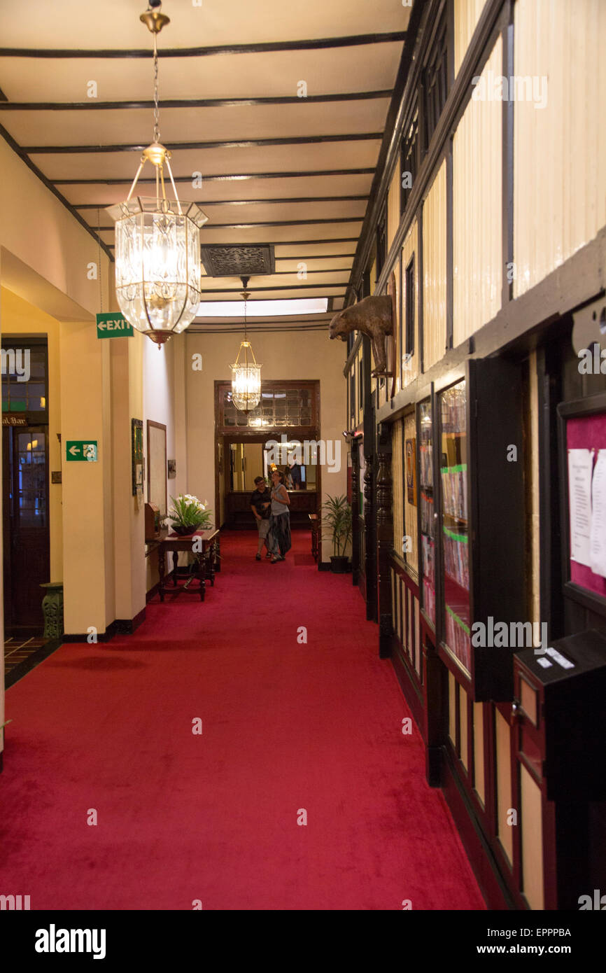 Interior of british colonial period hill club hi-res stock photography ...