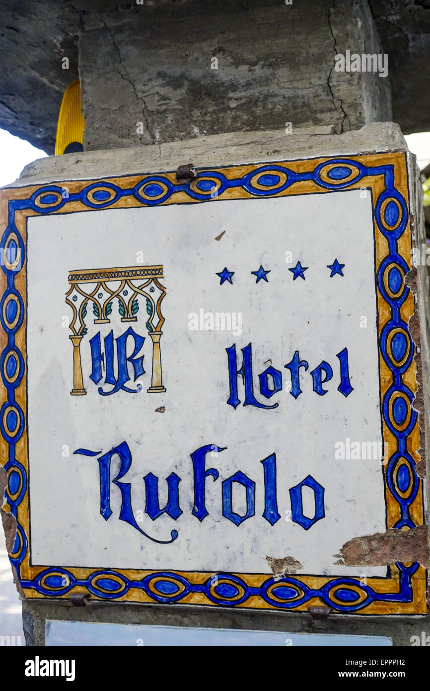 Ravello, Amalfitana, Italy, Hotel Rufolo Stock Photo - Alamy