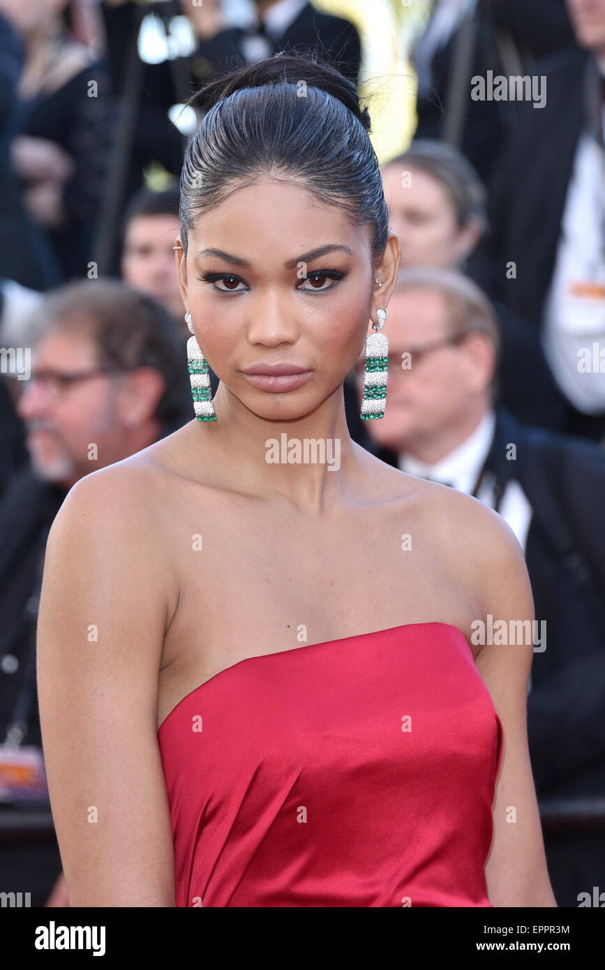 Chanel Iman/attending the Red Carpet Premiere YOUTH/68th Cannes Film ...