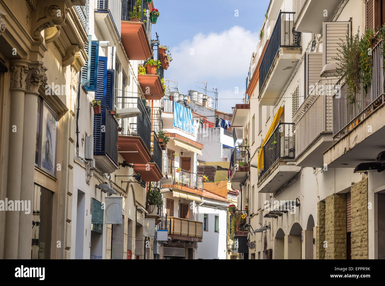 Old town sitges barcelona spain hi-res stock photography and images - Alamy
