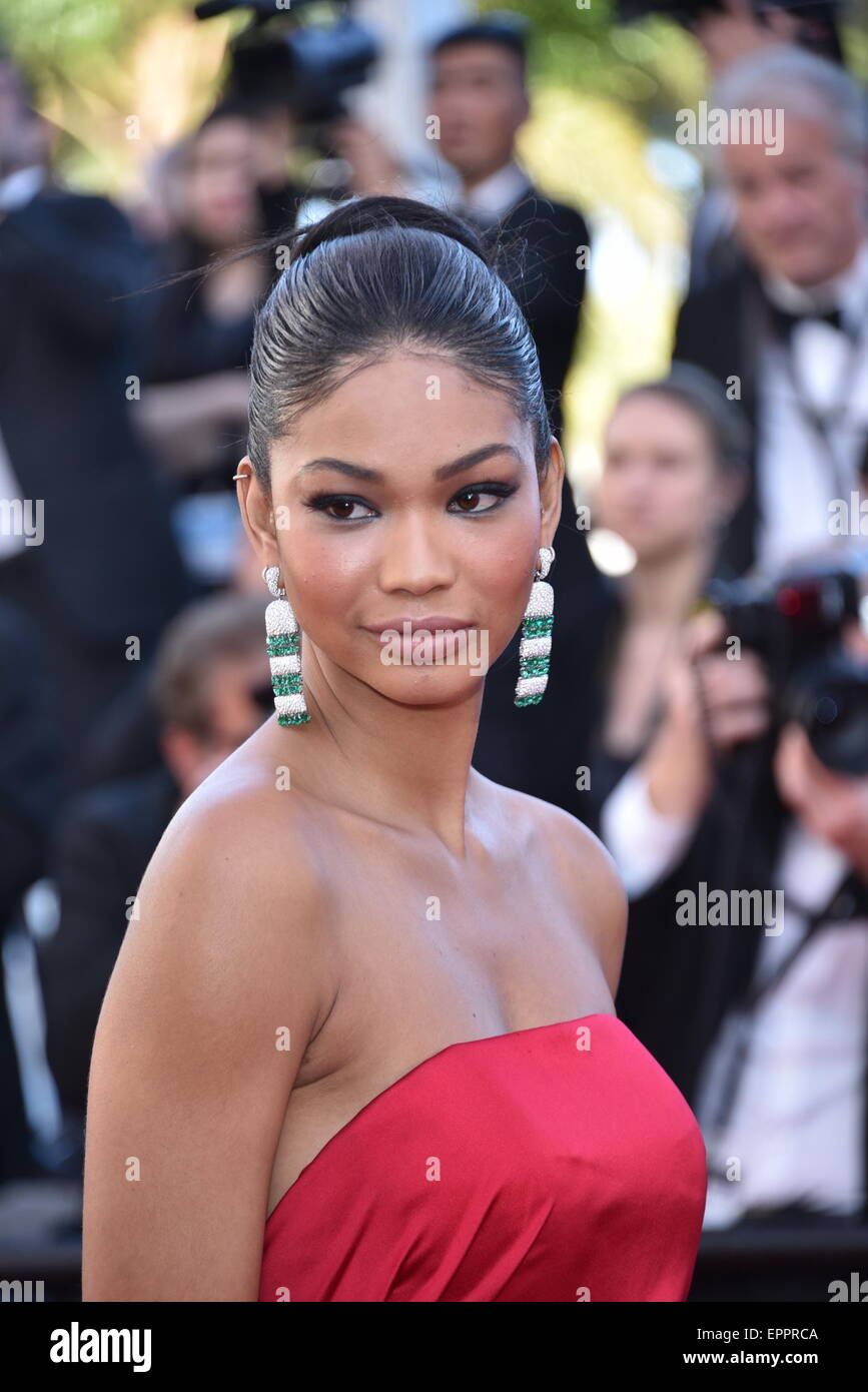 Chanel Iman/attending the Red Carpet Premiere YOUTH/68th Cannes Film ...