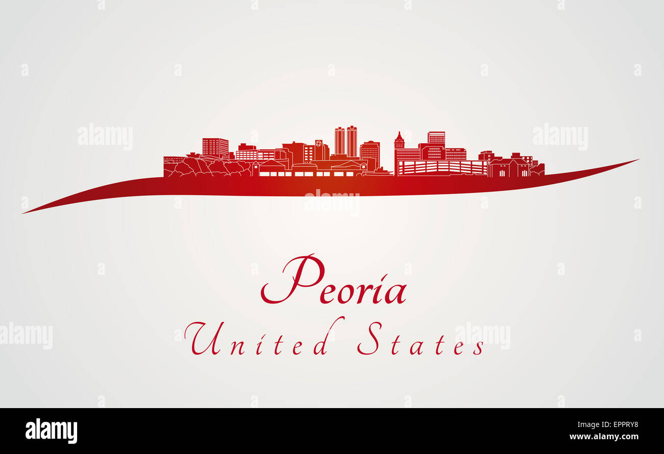 Peoria outline hi-res stock photography and images - Alamy