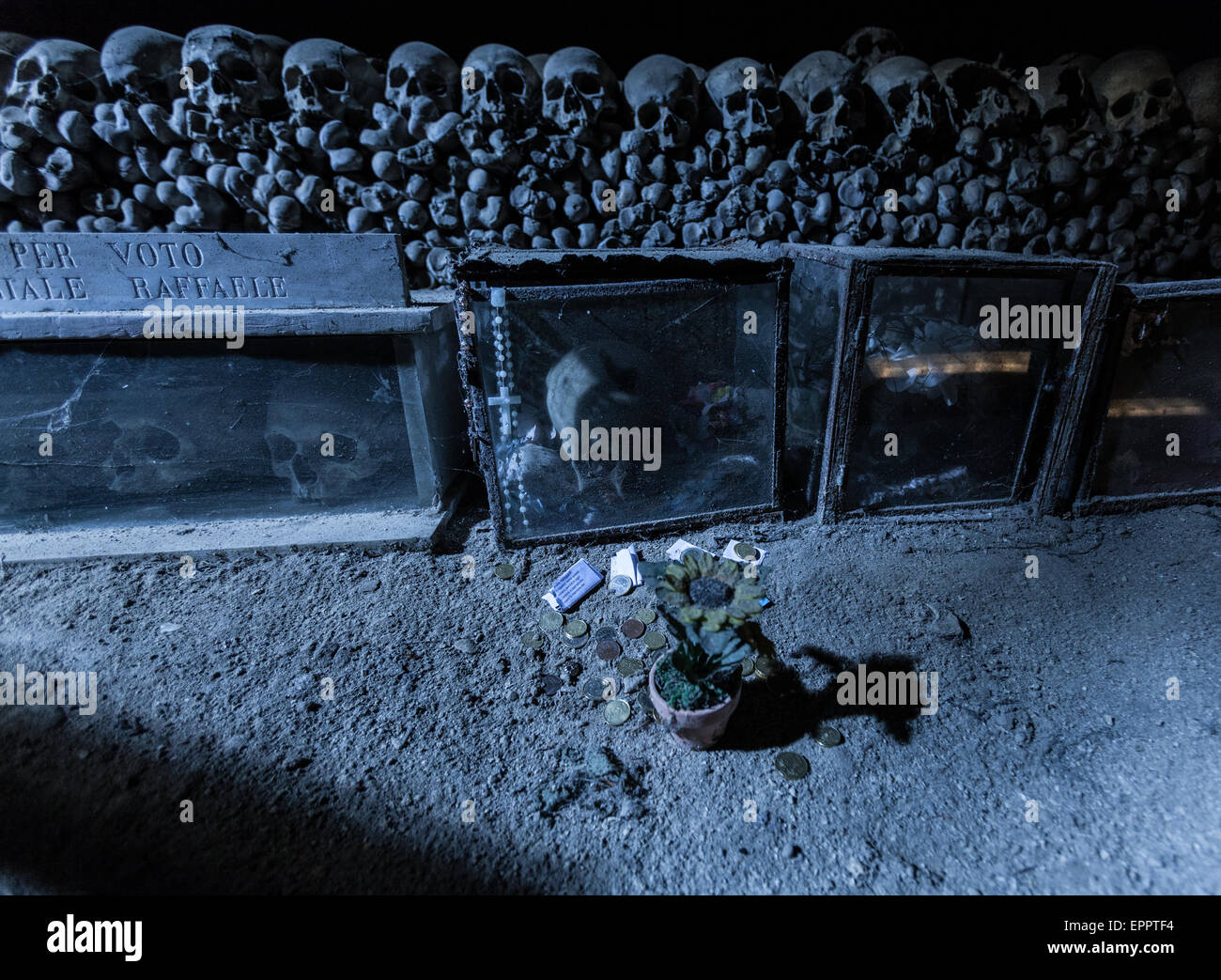 Fontanels cemetery, Cimitero delle Fontanelle Naples, Italy Stock Photo ...