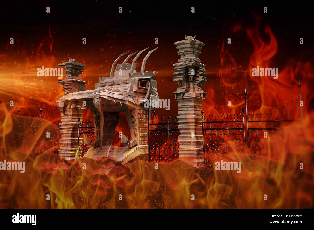 Entrance hell gate hi-res stock photography and images - Alamy