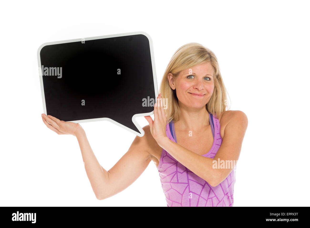 Model isolated on plain background in studio Stock Photo - Alamy