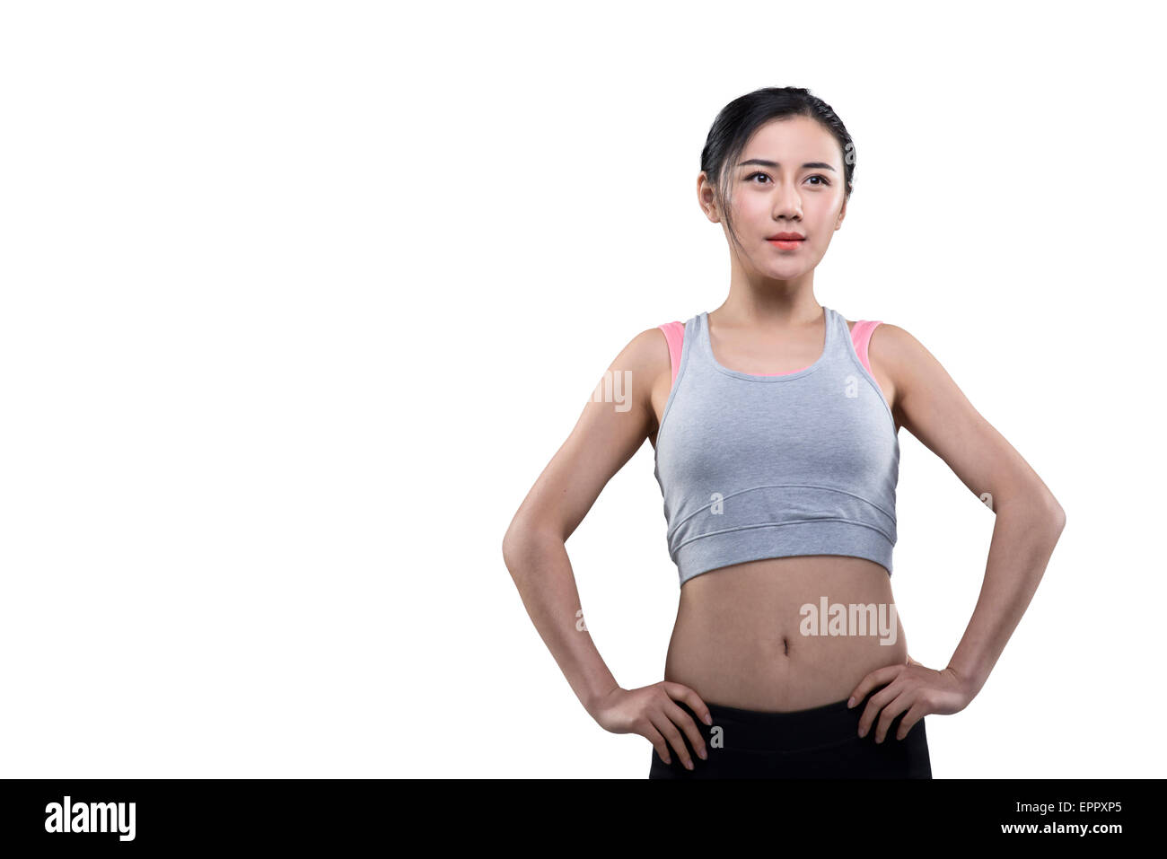 Portrait of young female athlete Stock Photo - Alamy