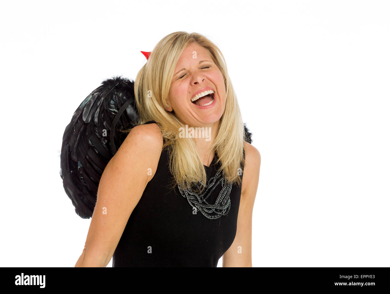 Model isolated on plain background in studio Stock Photo - Alamy