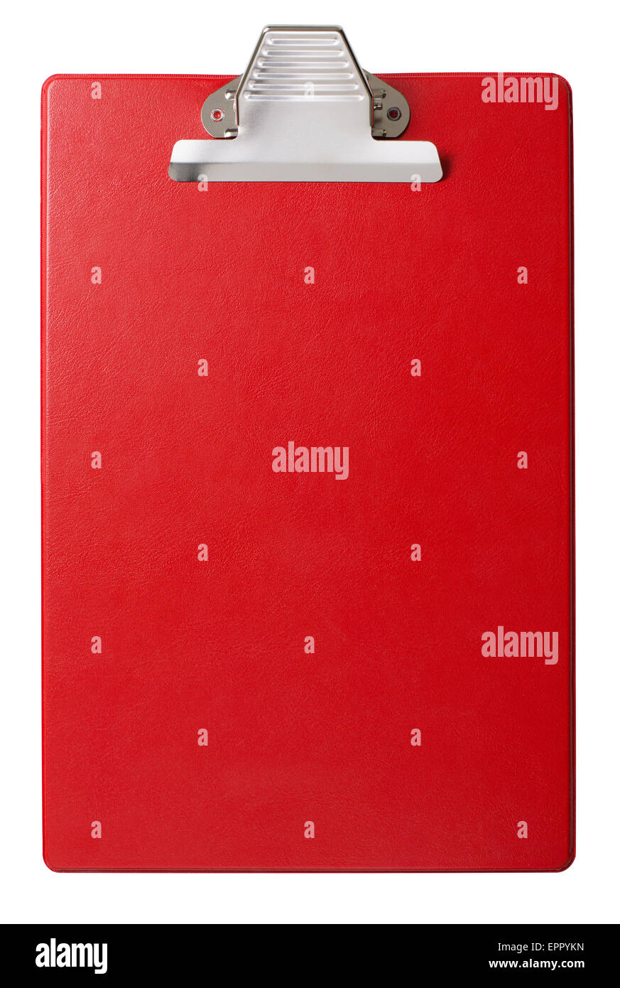 Red clipboard isolated with clipping path Stock Photo - Alamy