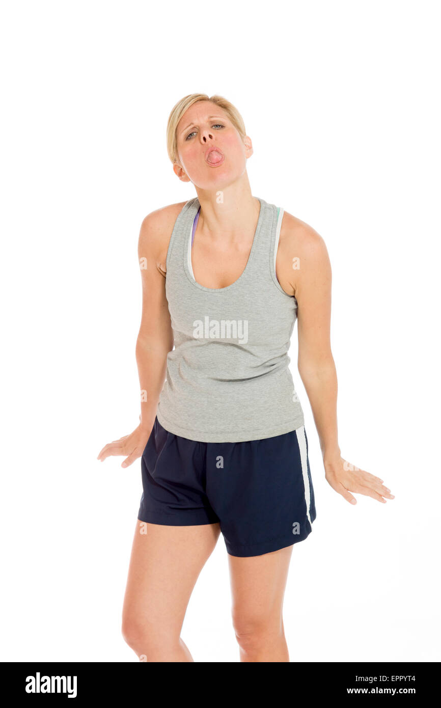 Girl in fitness model Cut Out Stock Images & Pictures - Alamy