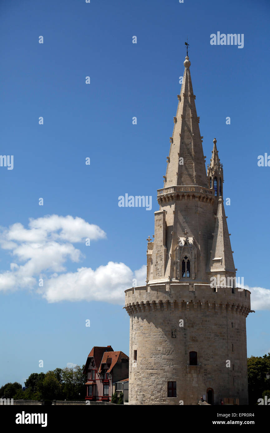 The Lantern Tower, La Rochelle, Charente-Maritime, France Stock Photo ...